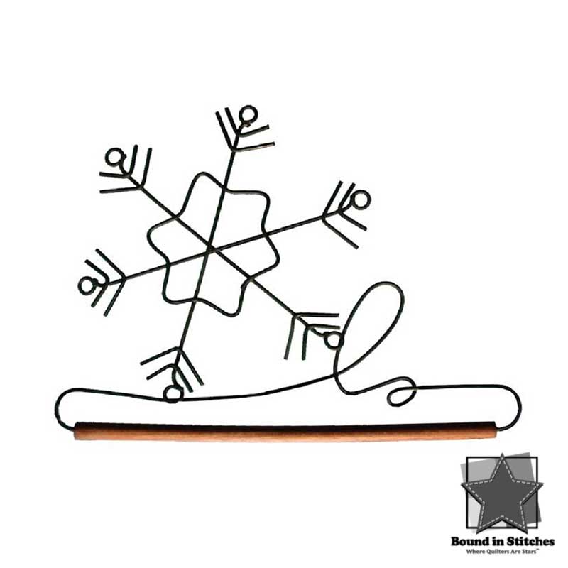 Snowflake Hanger with Dowel – Bound in Stitches